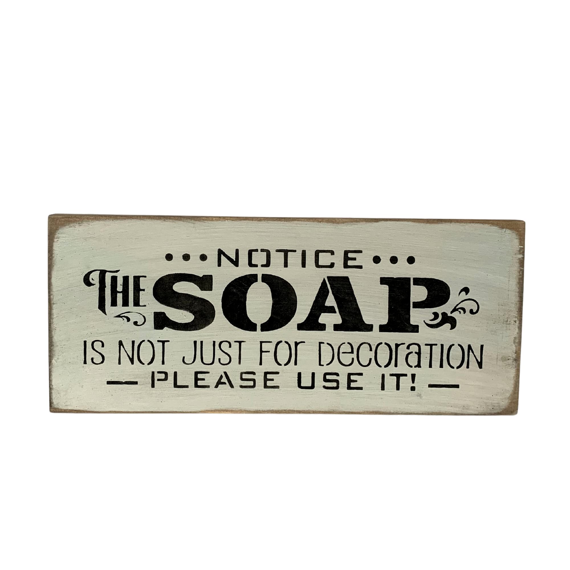 Amazon.com: Funny Bathroom Sign/Wooden Sign/Bathroom Decor ~ Notice the ...