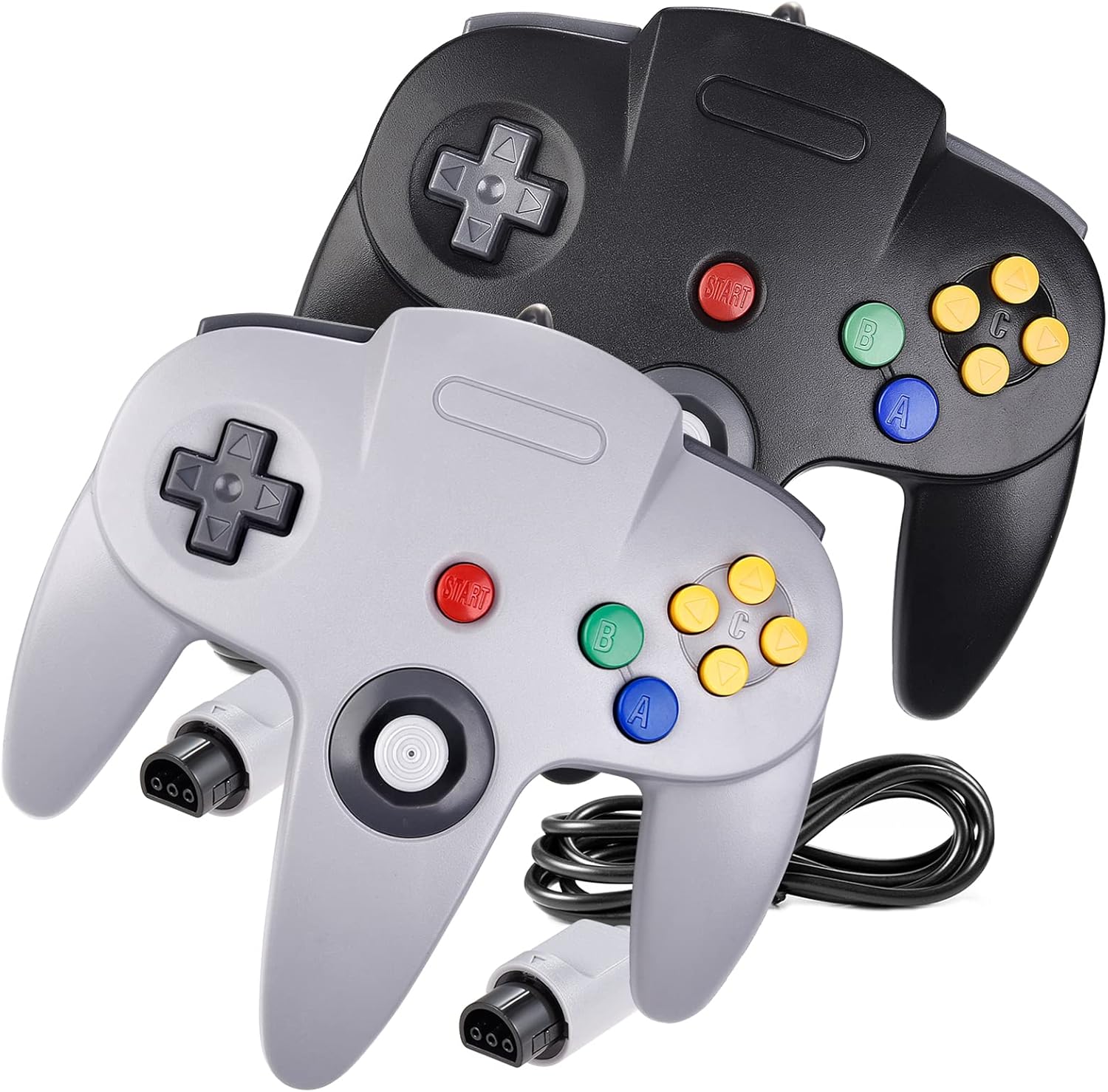 Amazon.com: MODESLAB 2 Pack N64 Controller, Classic Wired N64 64-bit ...
