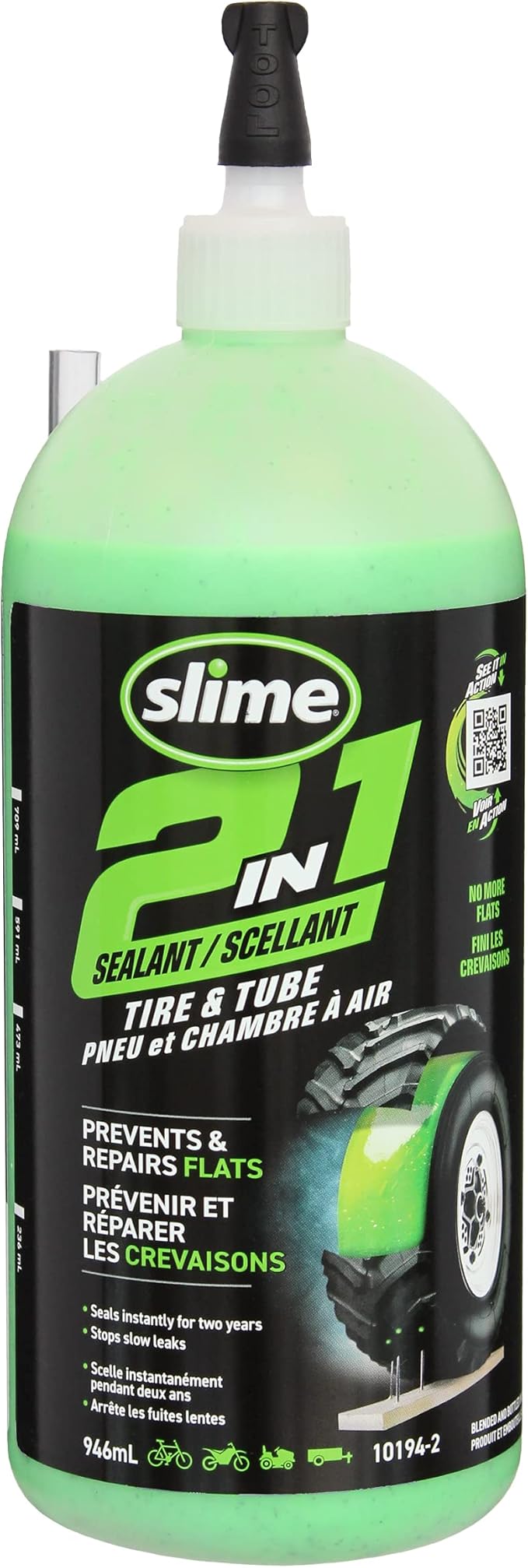 SLIME 2-in-1 TIRE & Tube SEALANT, 946ML, Tire Repair Tools - Amazon Canada