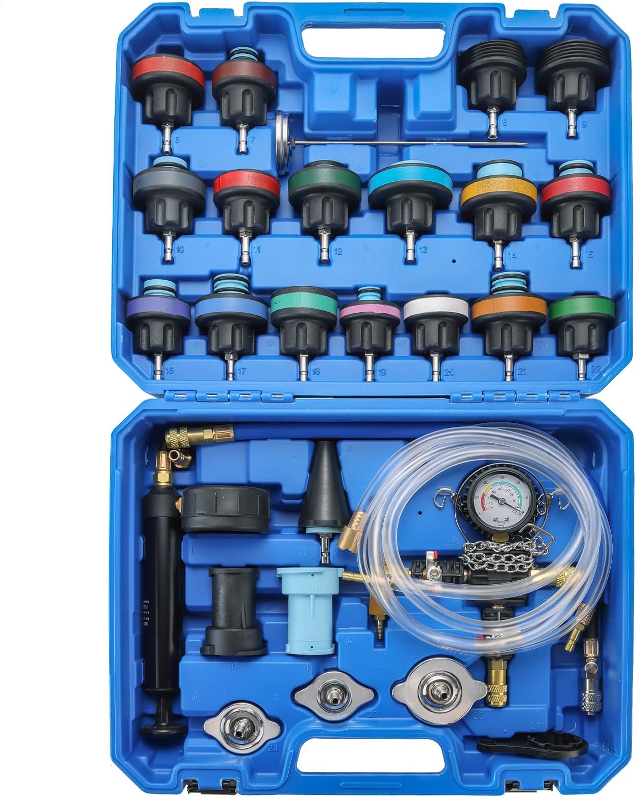 Acymner 28PCS Radiator Pressure Leakage Tester Kit for Vehicles ...