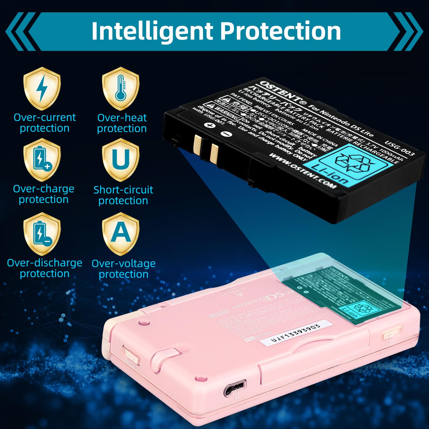Snapklik.com : 37V 1000mAh Rechargeable Li-ion Polymer Lithium-ion ...