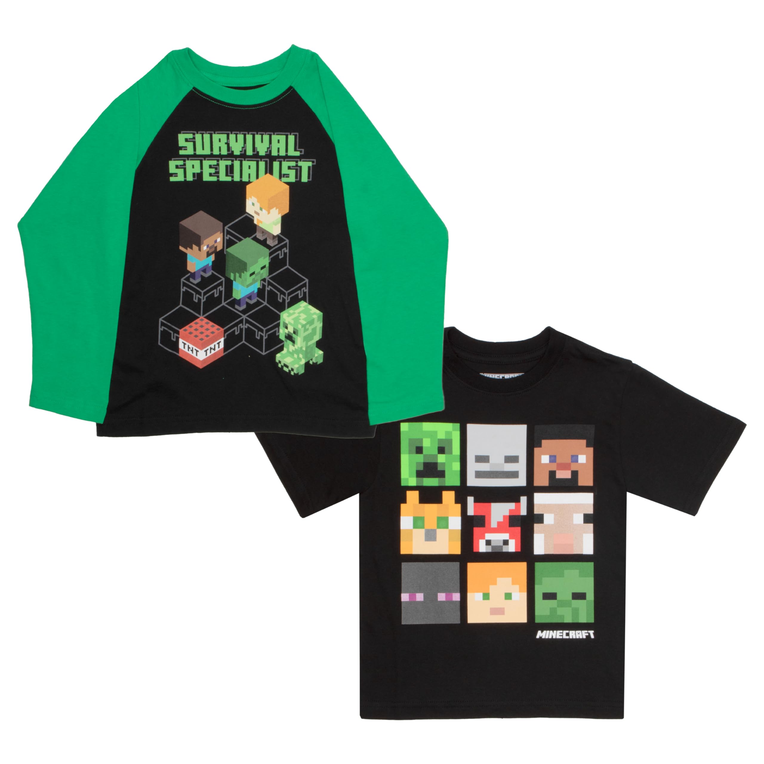 Amazon.com: Minecraft Camisetas de manga larga con gráficos de ...