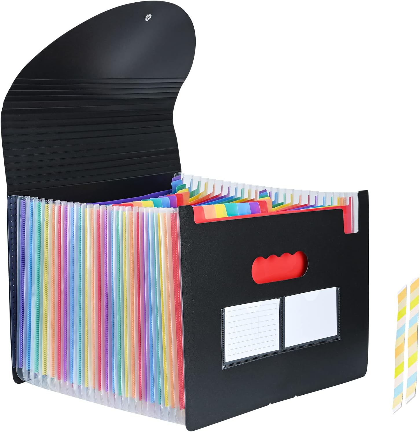 Expanding File Organisers, 24 Pockets Document Organiser,A4 Size ...