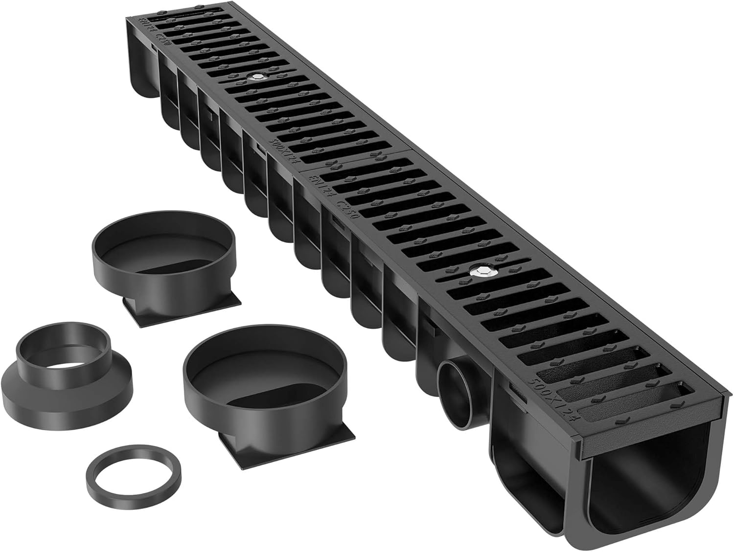 Drainage Storm Ground Channel 1m 25t Heelguard Cast Iron Rain Waste ...