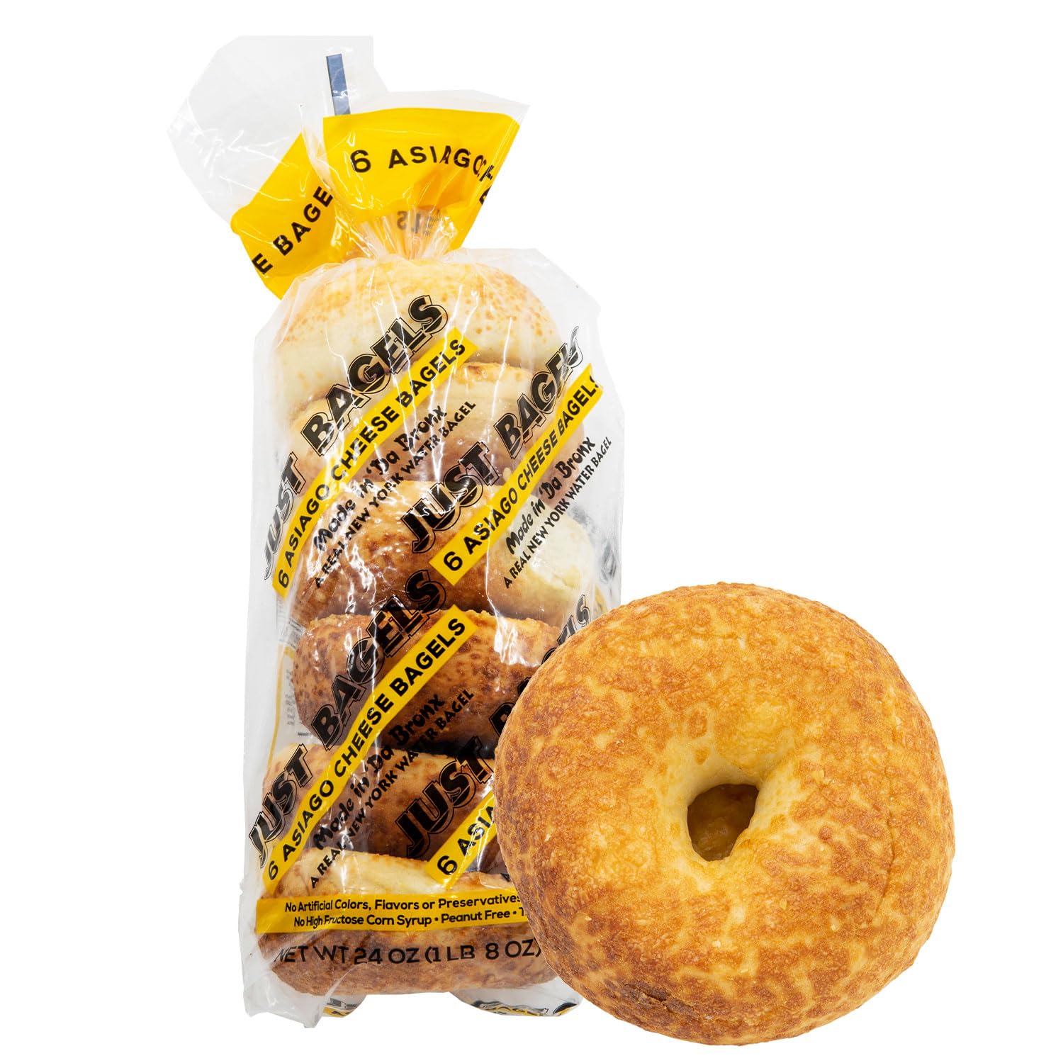 Amazon.com: Just Bagels - Asiago Bagels - 2 Packs Of 6 Bagels Per Pack ...
