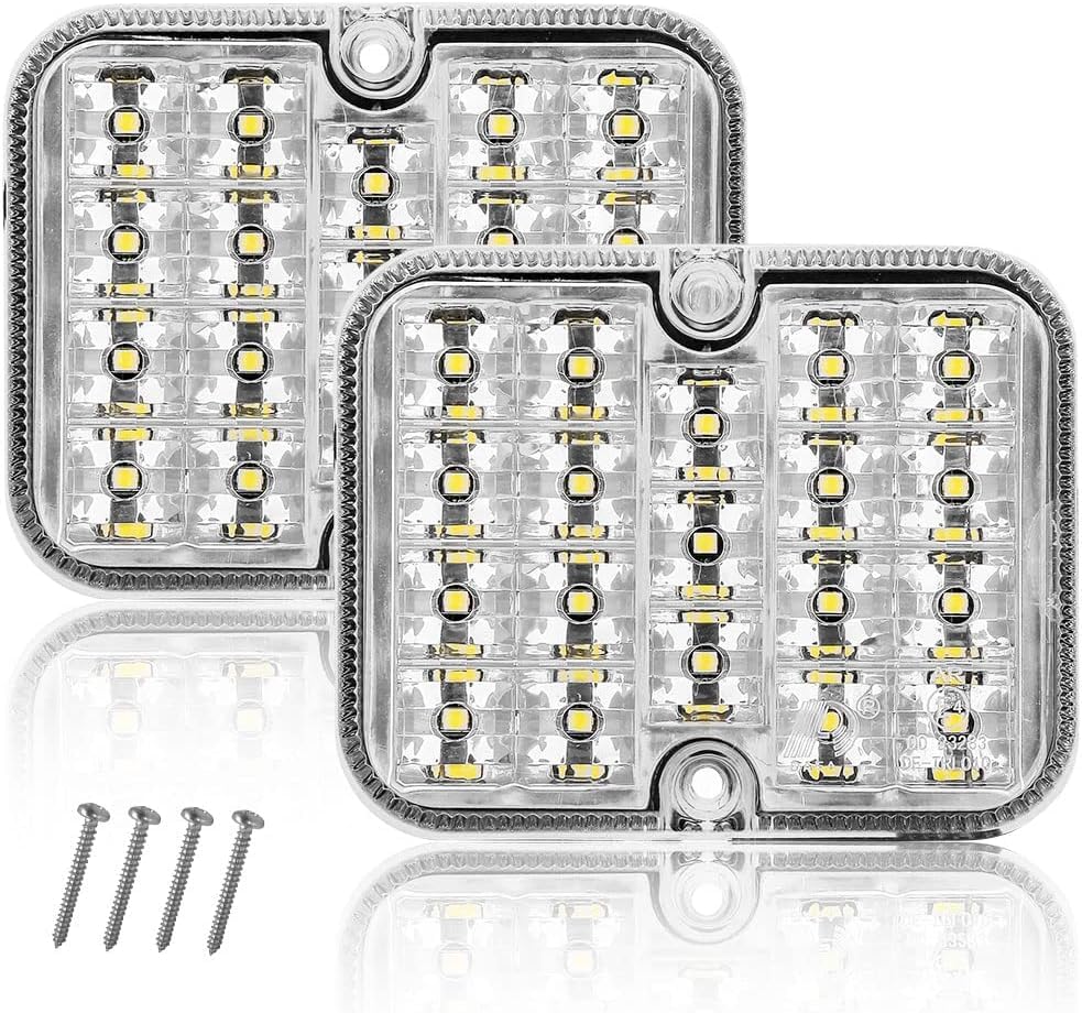 DARKGUARD 2 x Led Rear Reverse Lights For Trailer Tractor Truck, 12V ...