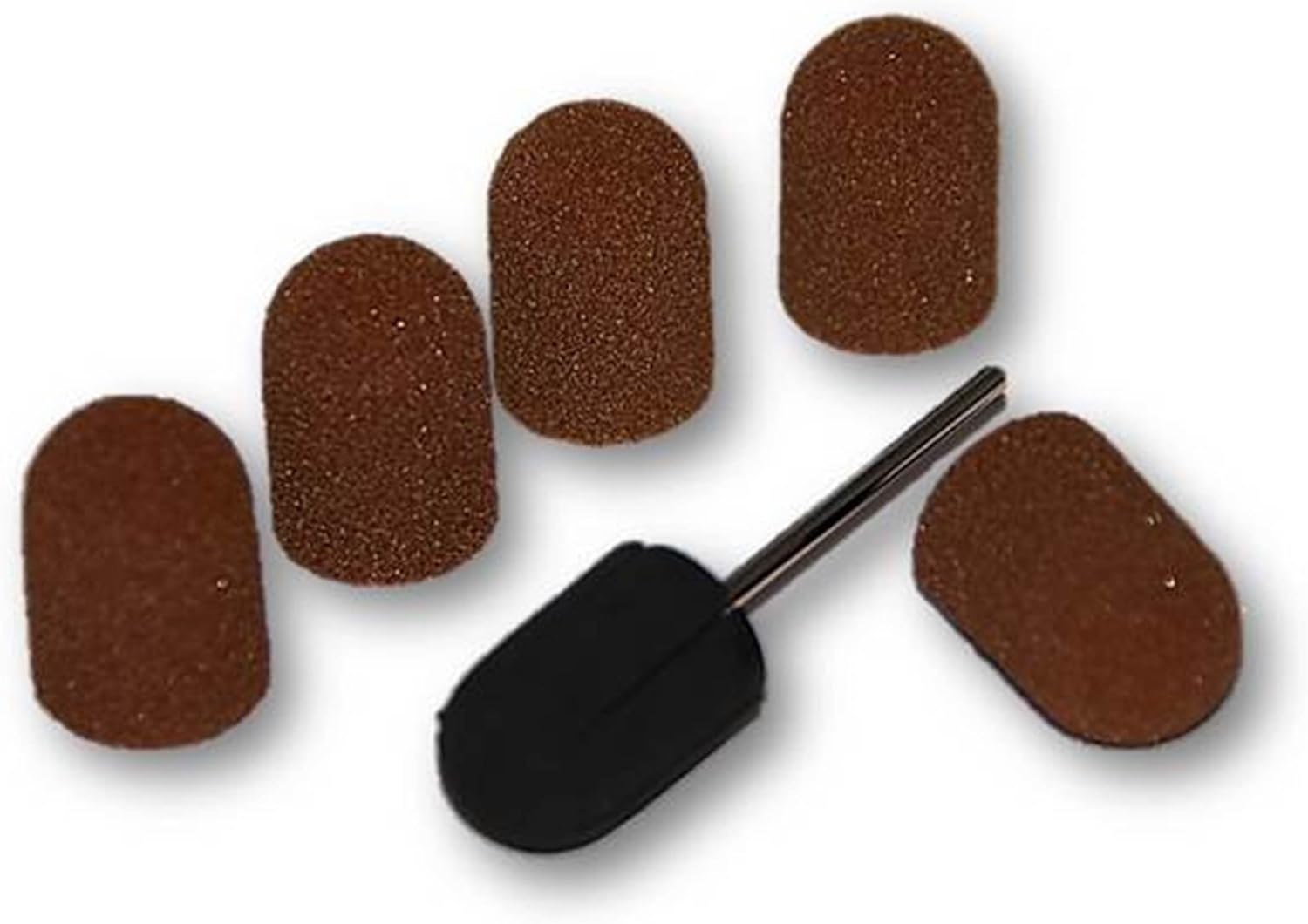 1 cap carrier + 5 sanding caps set, 13 mm, cap sander, rubber support ...