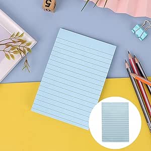 Amazon.com : 1 Pads Lined Sticky Notes 4x6 Sticky Notes with Lines Self ...