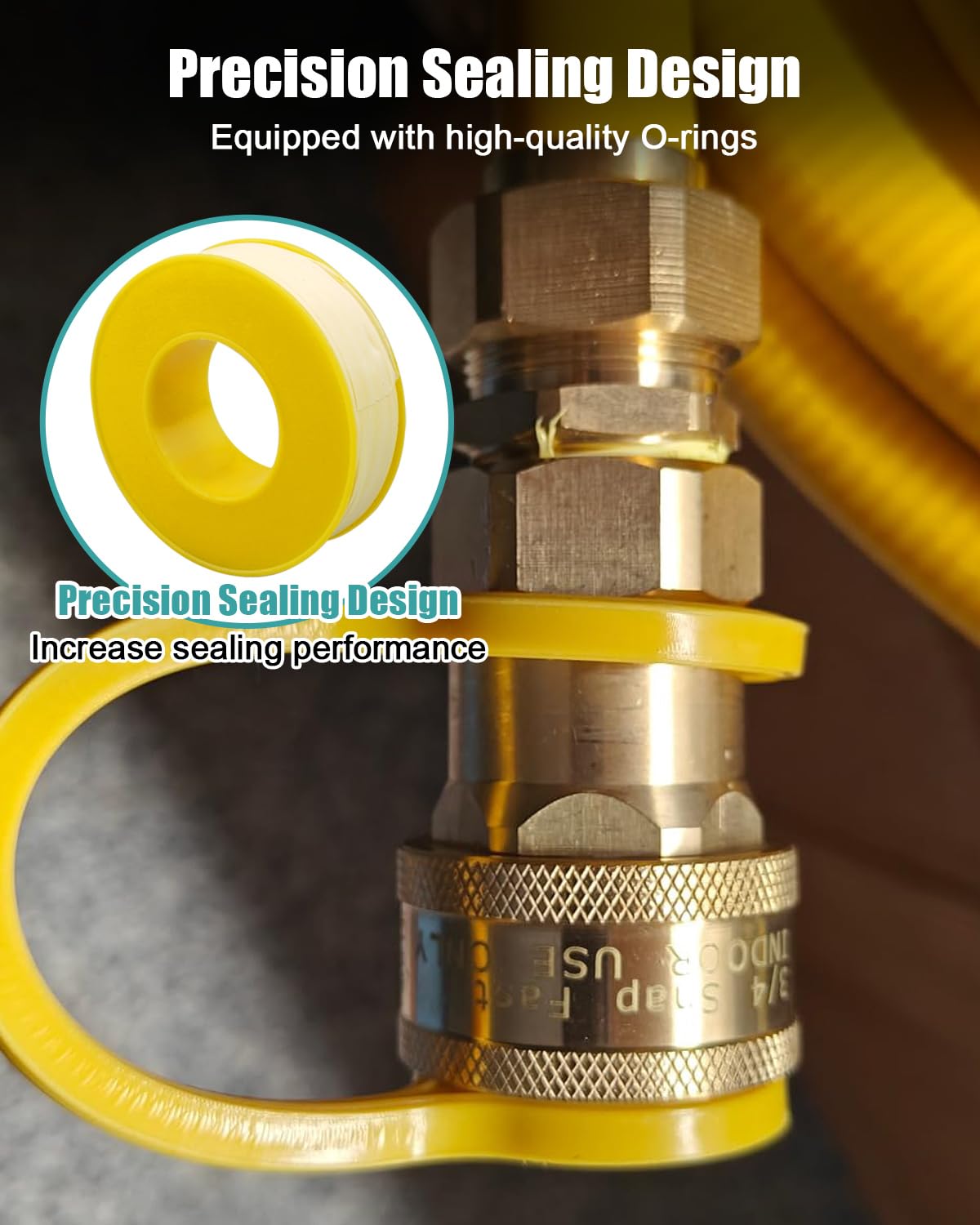 Snapklik.com : 3/4 Inch Natural Gas Quick Connect Fittings, Female And ...