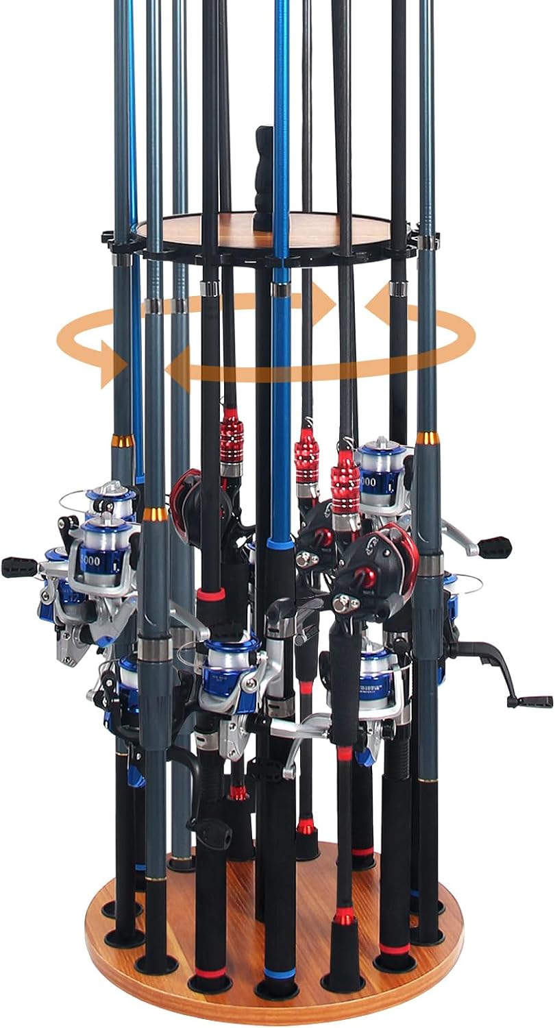 Amazon.com : Affogato Vertical Fishing Rod Holder, 360 Degree Rotating ... Amazon.com : Affogato Vertical Fishing Rod Holder, 360 Degree Rotating ...