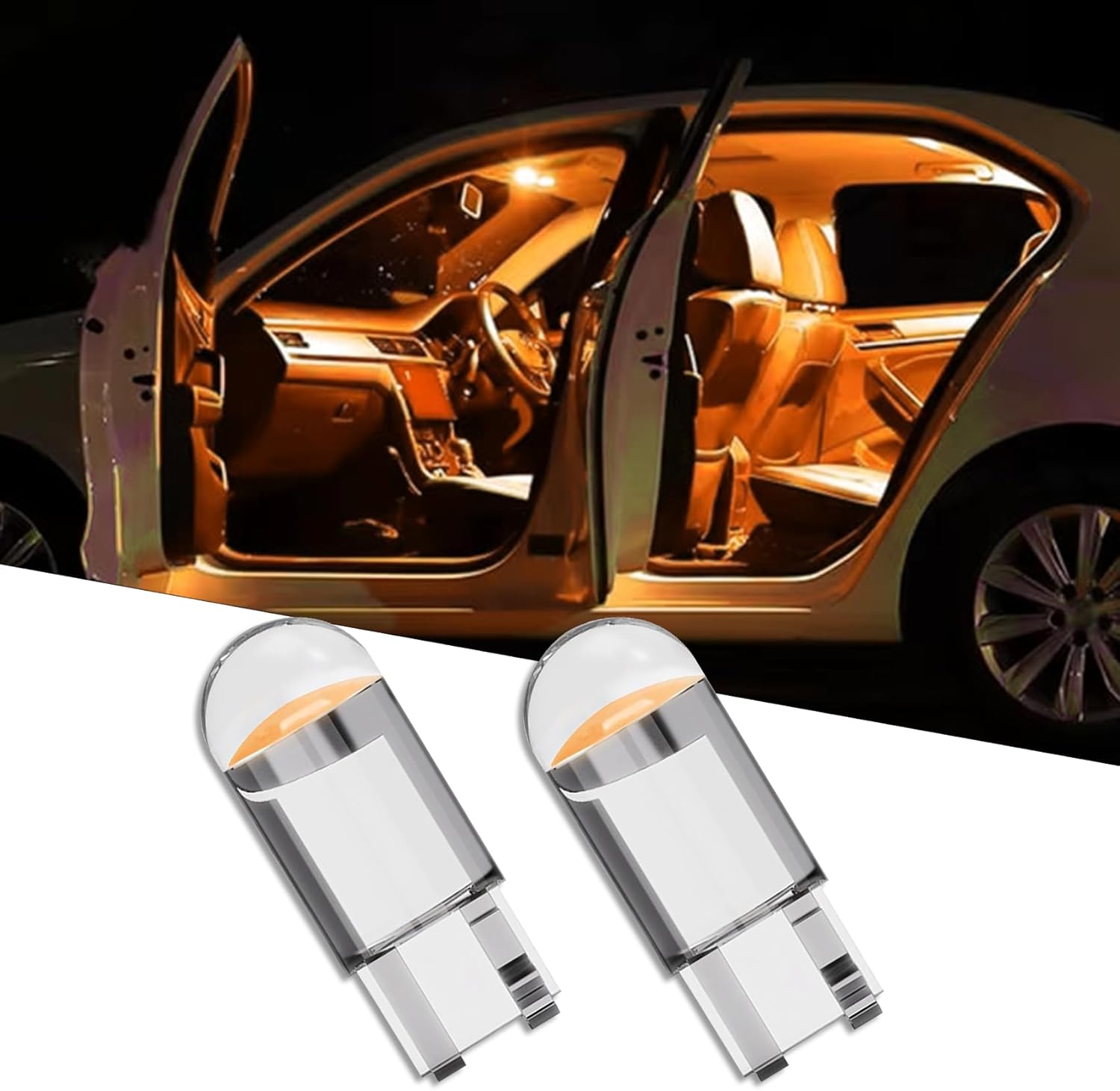 Amazon.com: 2PCS 158 LED Bulb W5W 168 192 194 T10 Wedge Light Bulbs ...