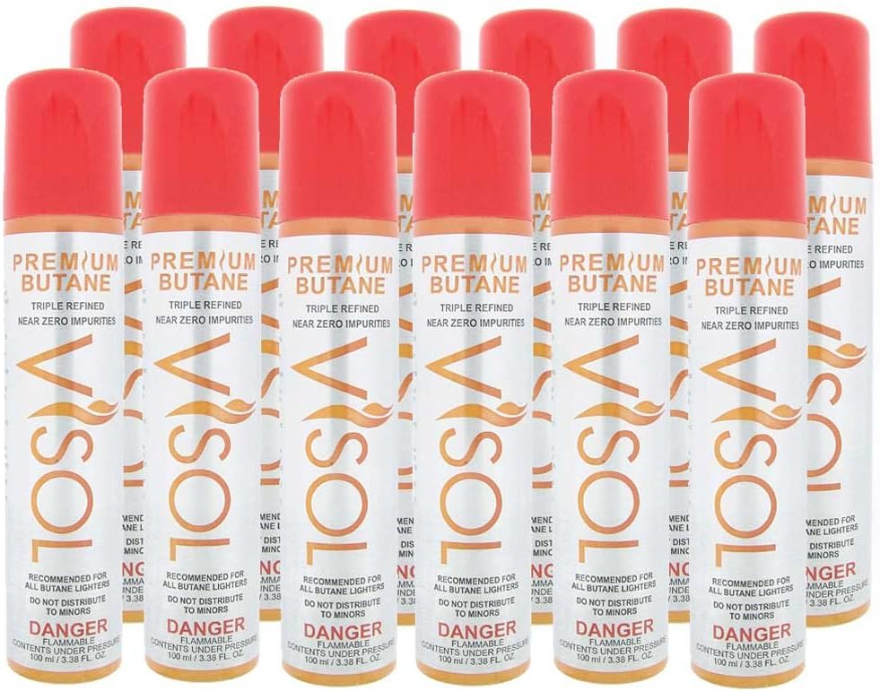 Visol Triple Refined Butane Lighter Refill (12 Can Pack) : Amazon.ca ...