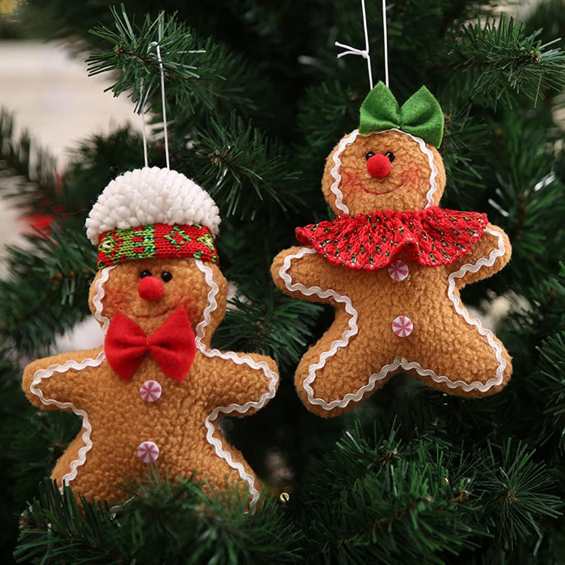Amazon.com: Umbresen Gingerbread Man Ornaments, Christmas Gingerbread ...