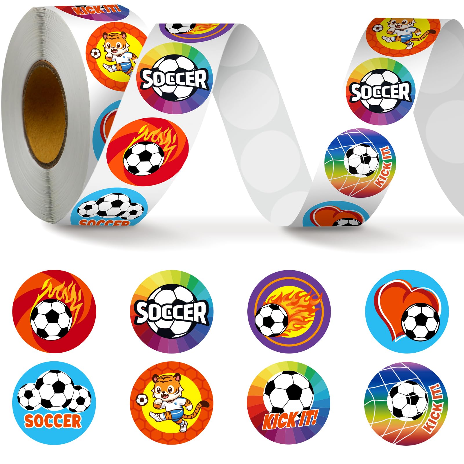 Amazon.com: Geyoga 1000 Pcs Soccer Stickers Soccer Party Decorations ...