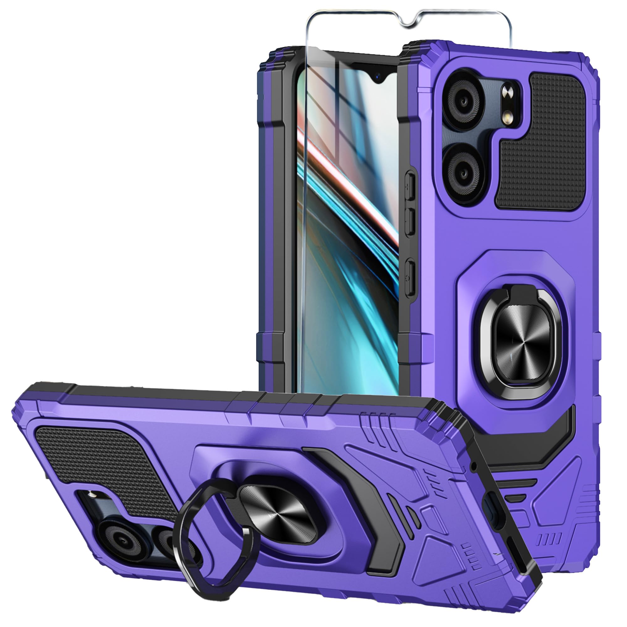 Amazon.com: Mocotto for BLU View 5 Case Blu F5 5G Case with Tempered ...