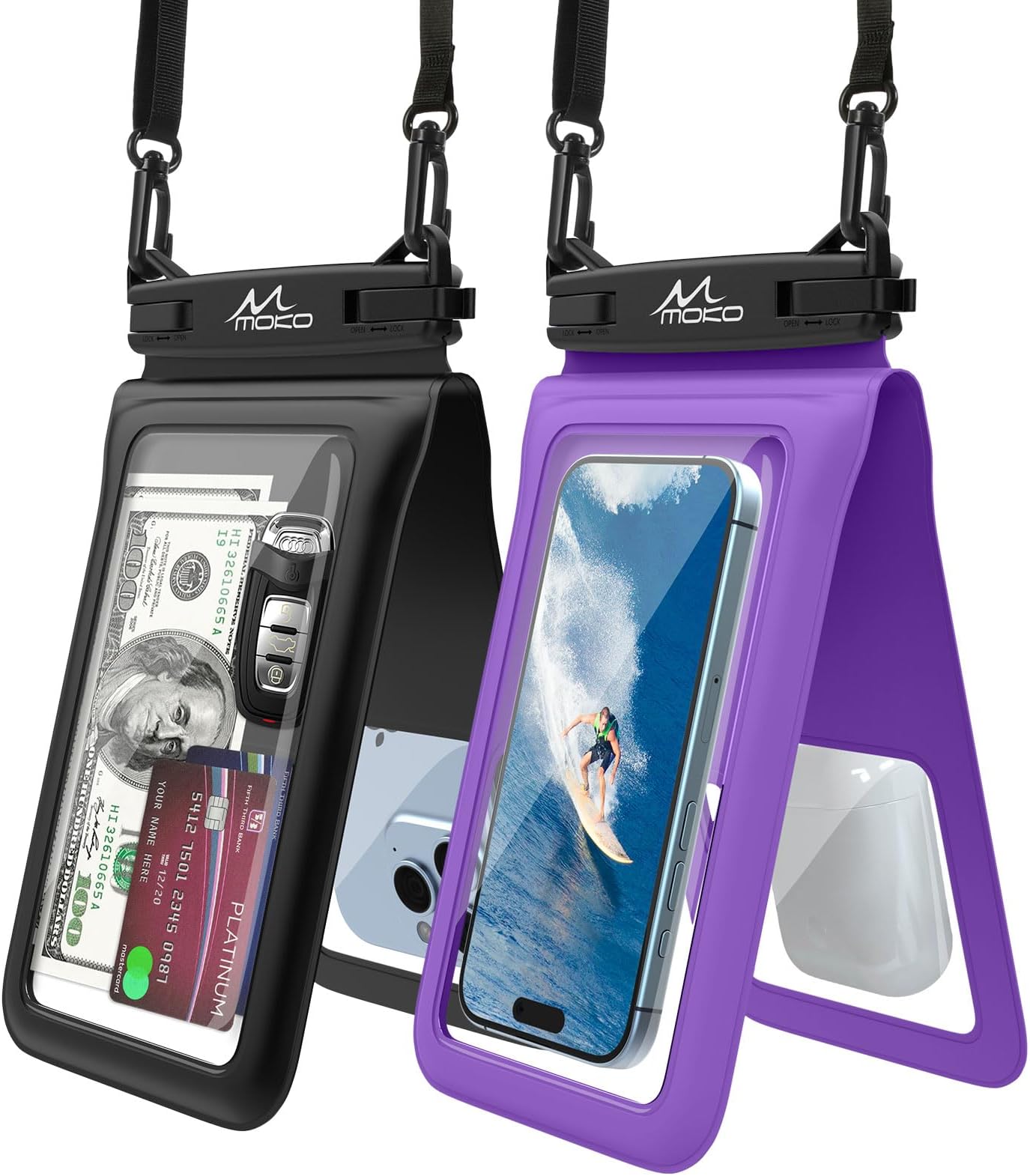 Amazon.com: Niveaya [Up to 10.5" Large Floating Waterproof Phone Pouch ...