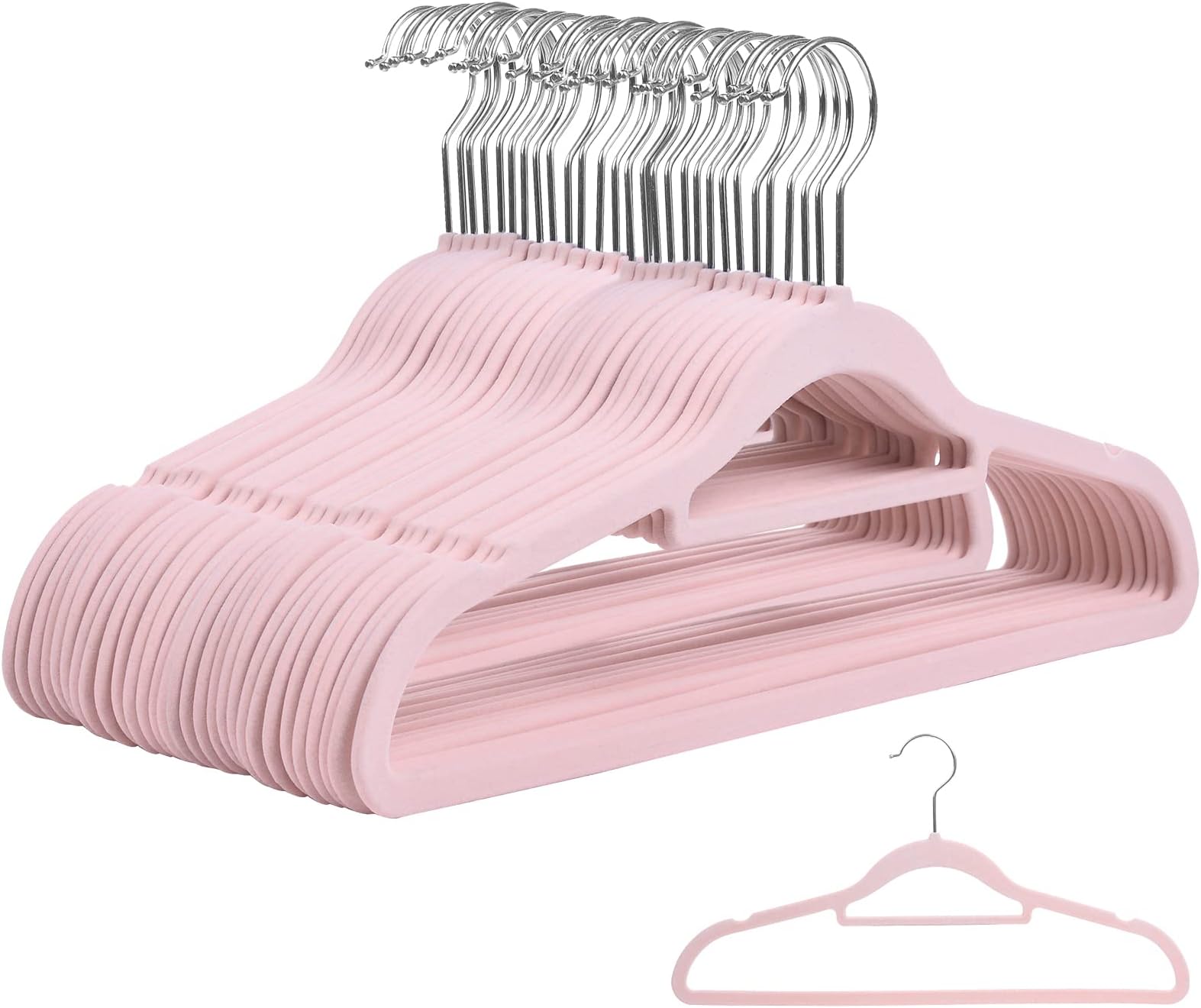 Rainberg 30 Luxury Velvet Hangers Non-slip Flocked and Space Saving ...