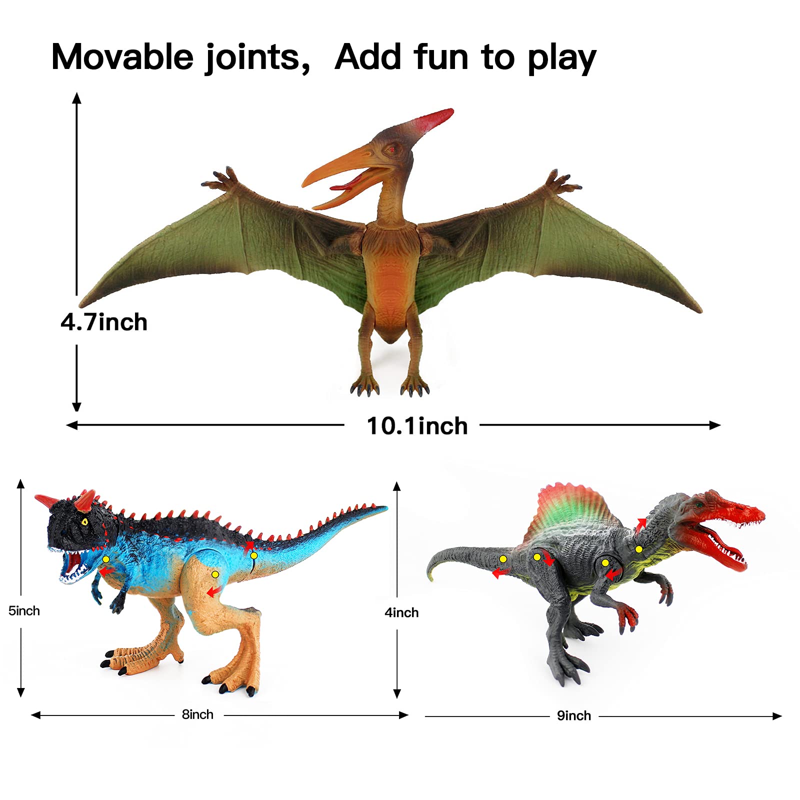 Color Changing Spinosaurus Carnotaurus Quetzalcoatlus Suit Jurassic ...