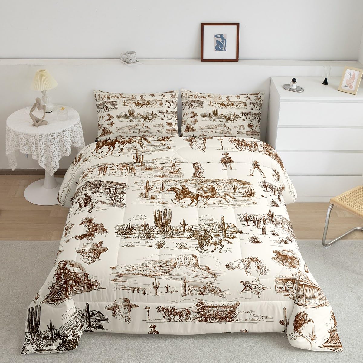 Amazon.com: Cowboy Bedding Set Western Decor Comforter for Boys ...
