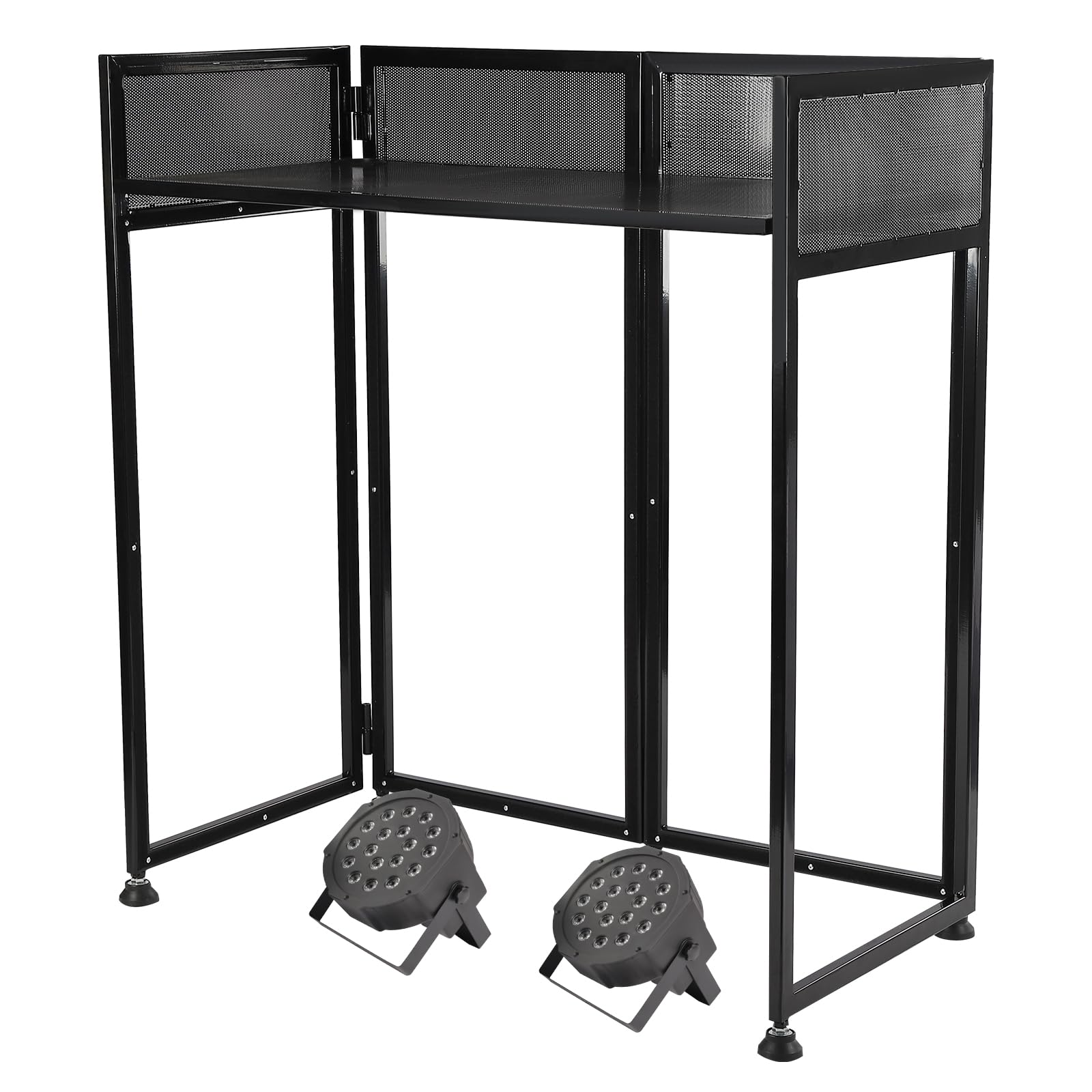 Amazon.com: Portable DJ Table Foldable DJ Event Frontage Dual Position ...