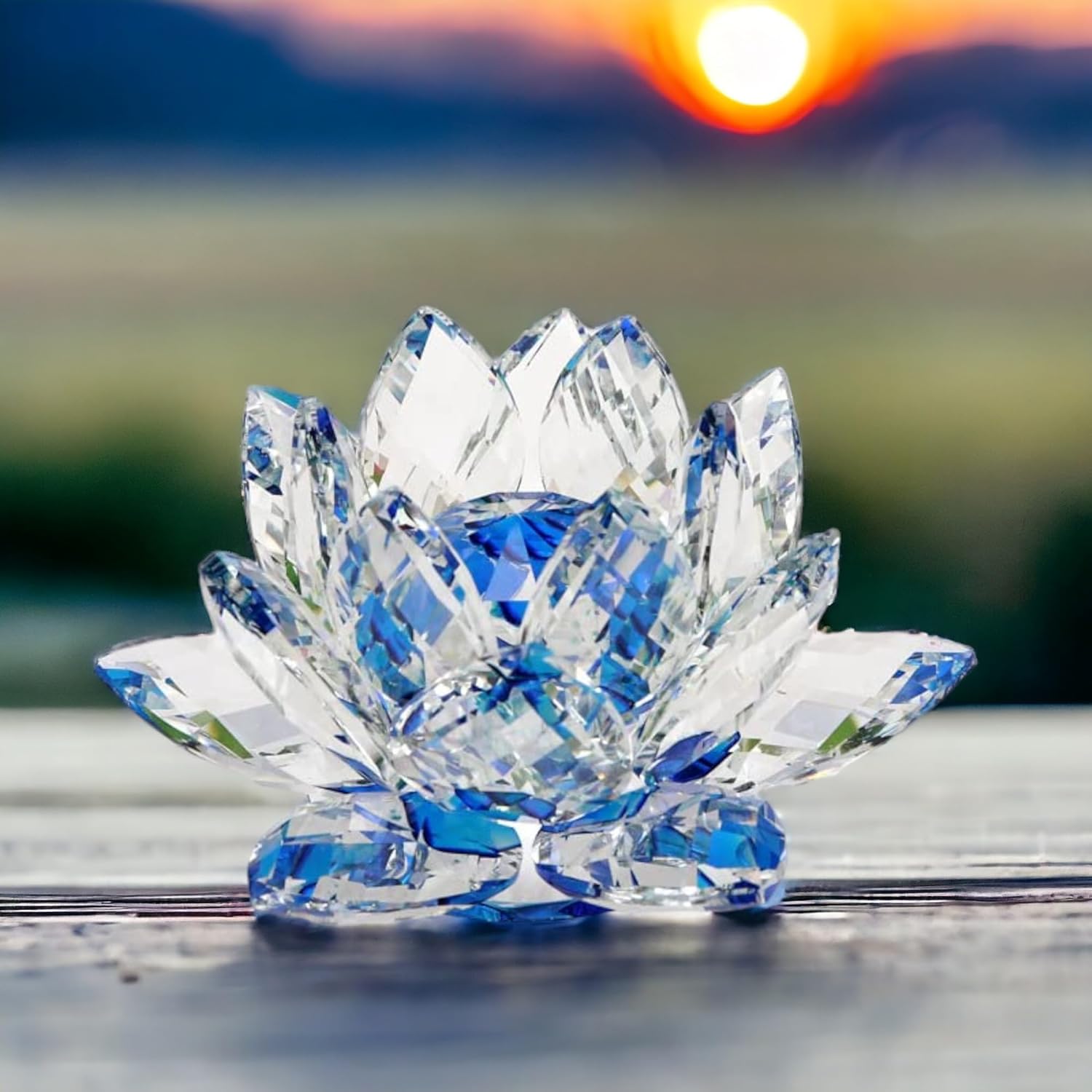 Buy Paradigm Pictures fengshui Crystal Lotus Flower (1 Piece) for ...