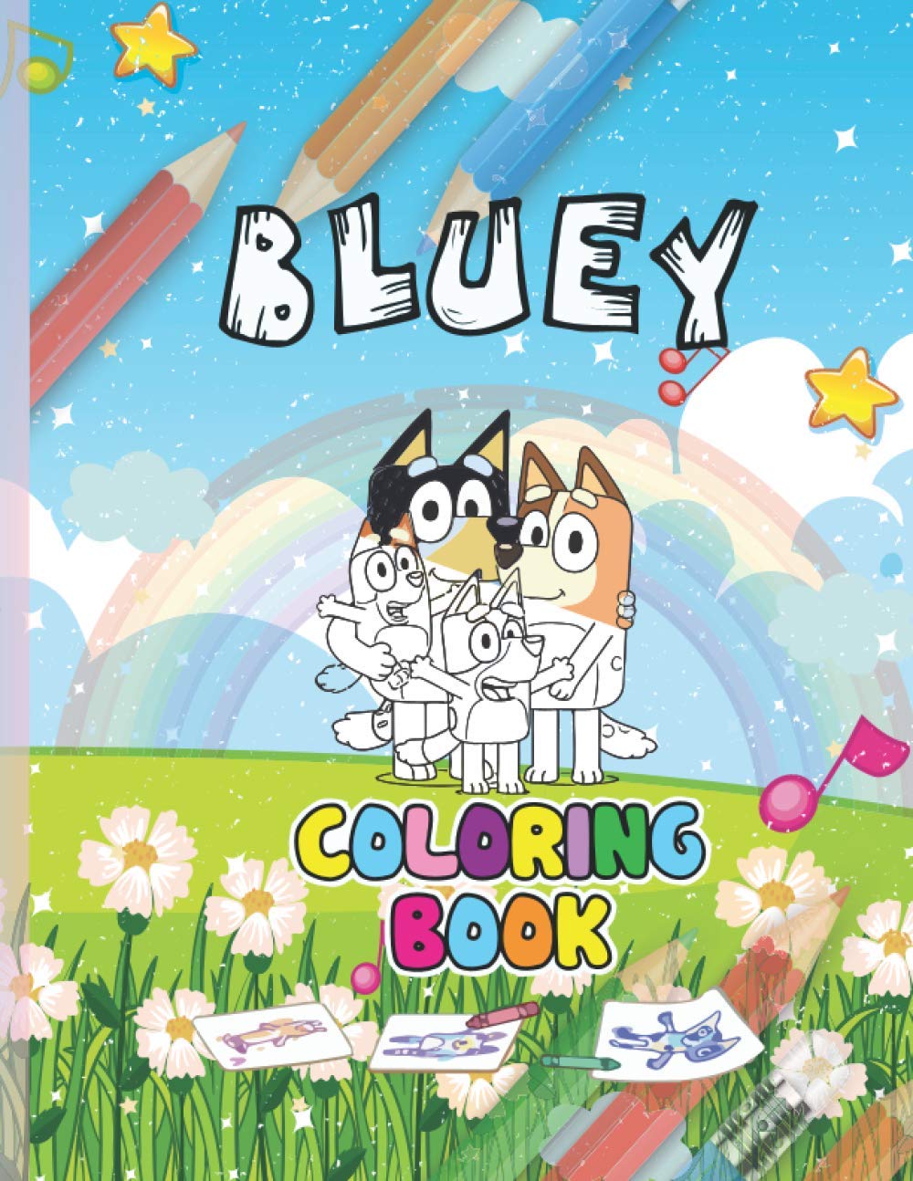 Bluey Coloring Book Great Coloring Pages Illustrations High Quality ...