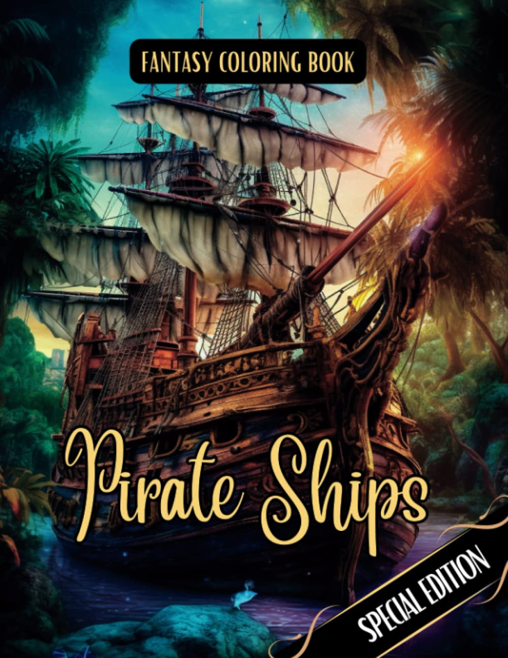 Fantasy Coloring Book Pirate Ships Special Edition: For Men and Women ...