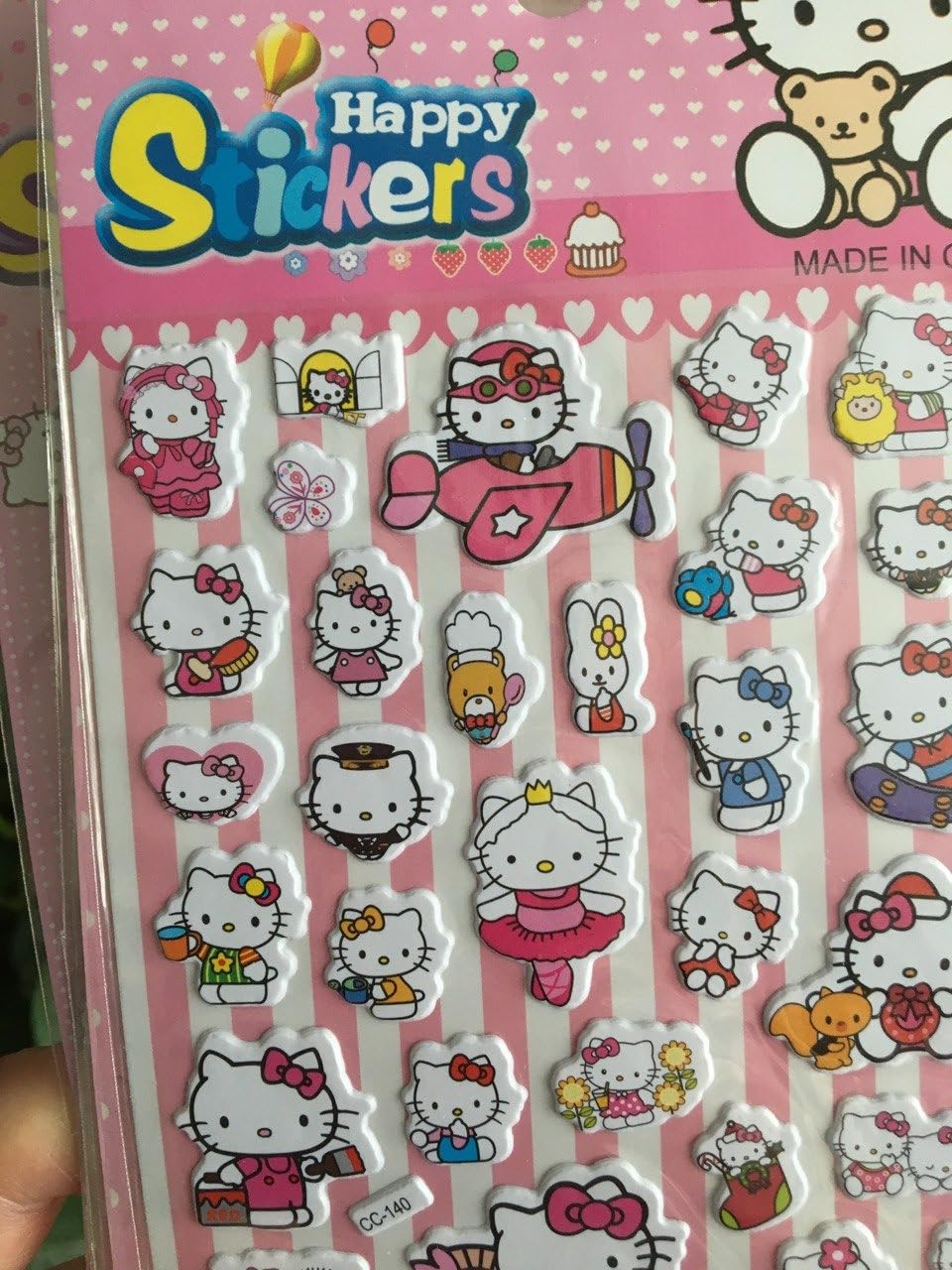 Amazon.com: 6Sheets Puffy Stickers for Kids, Cute Puffy Stickers 3D ...