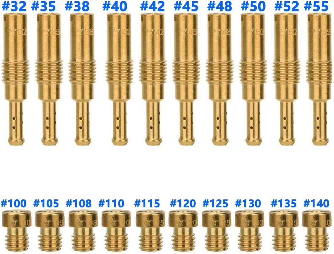 Amazon.com: NOTISH 20PCS Carburetor Main Jet Slow Pilot Jet Kit, 10pcs ...
