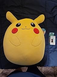 Amazon.com: Squishmallows Pokemon 14-Inch Pikachu Plush - Add Pikachu ...