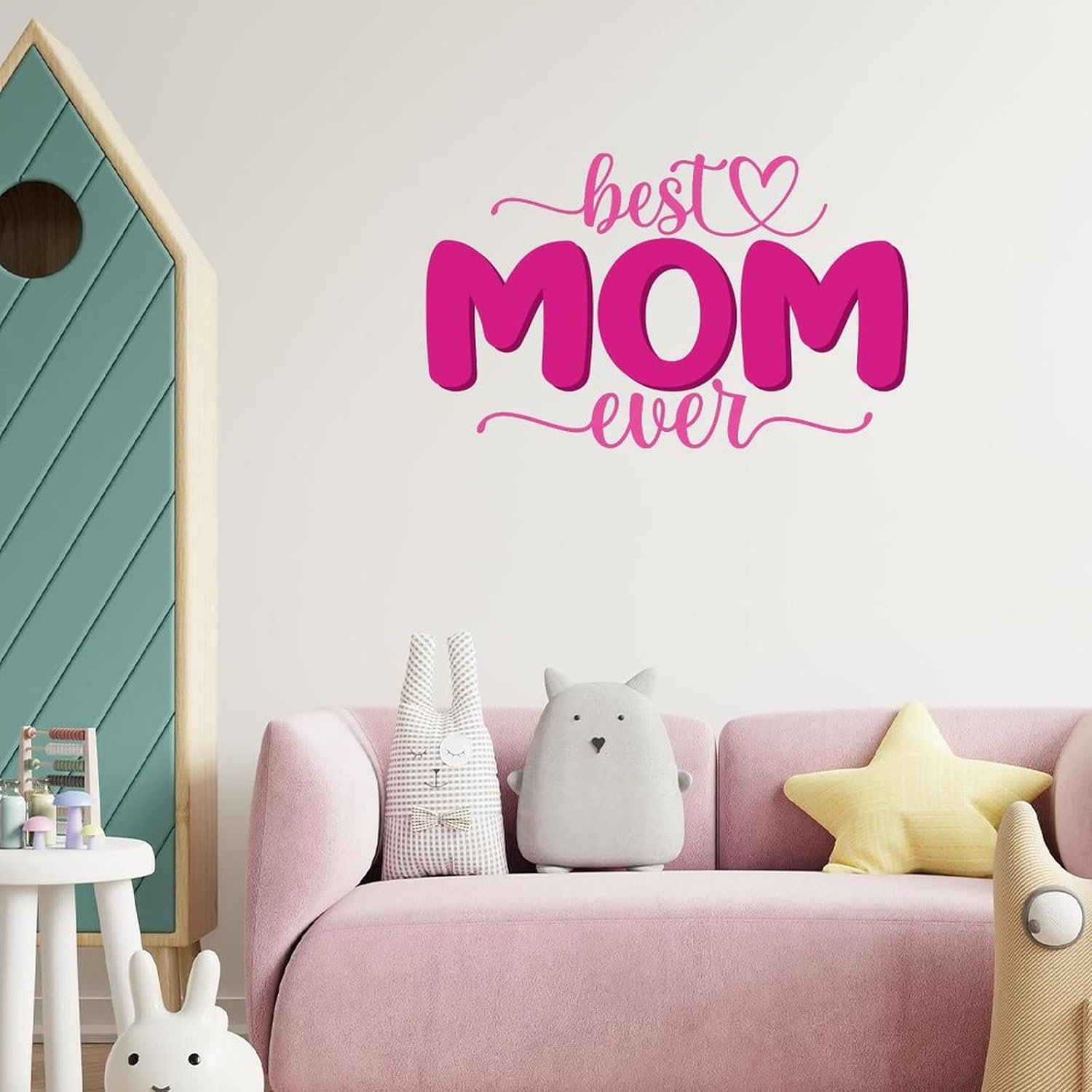 Amazon.com: Vinyl Wall Quote Stickers Best Mom Ever Sticker ...