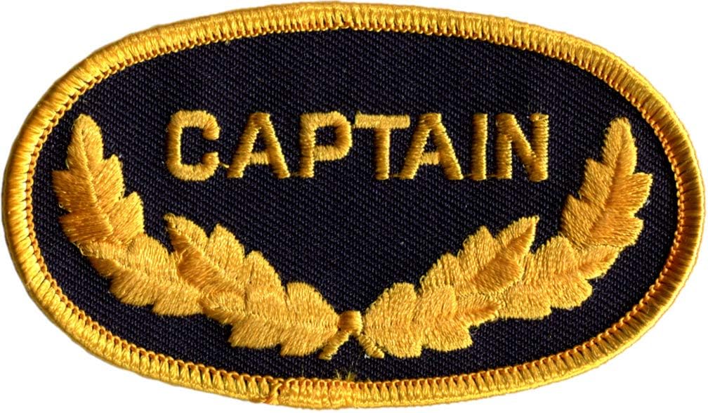 Amazon.com: Captain Patch, Scrambled Eggs, Gold on Black Oval Cloth ...