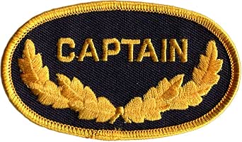 Amazon.com: Captain Patch, Scrambled Eggs, Gold on Black Oval Cloth ...