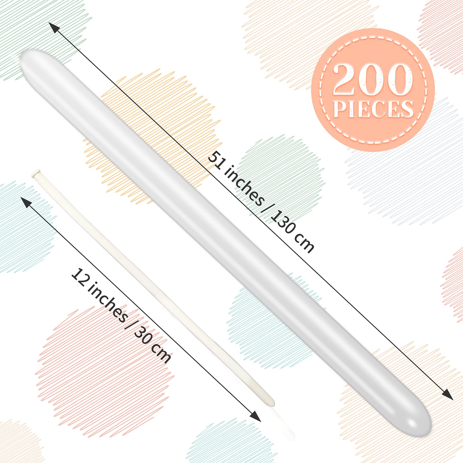 Snapklik.com : 200 Pieces 260 Balloons Twisting 260Q Long Balloons For ...