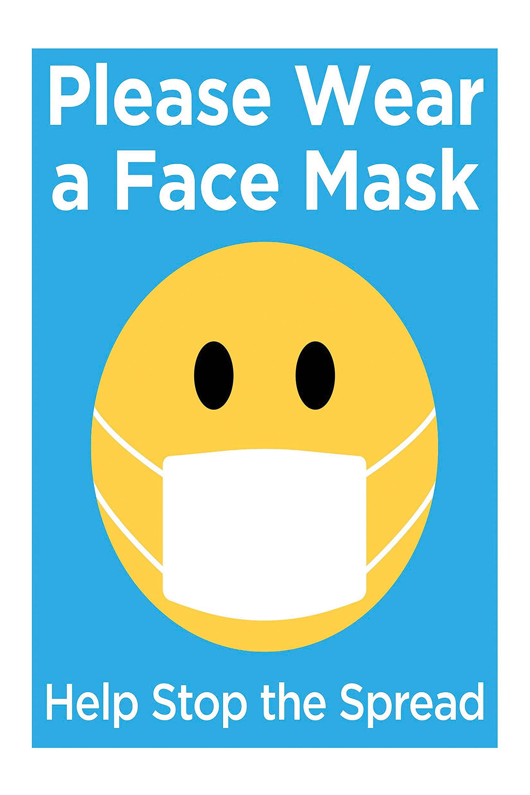 Buy Coronavirus Safety s| Sticker |Covid 19 Precautions |Wear a Face |s ...