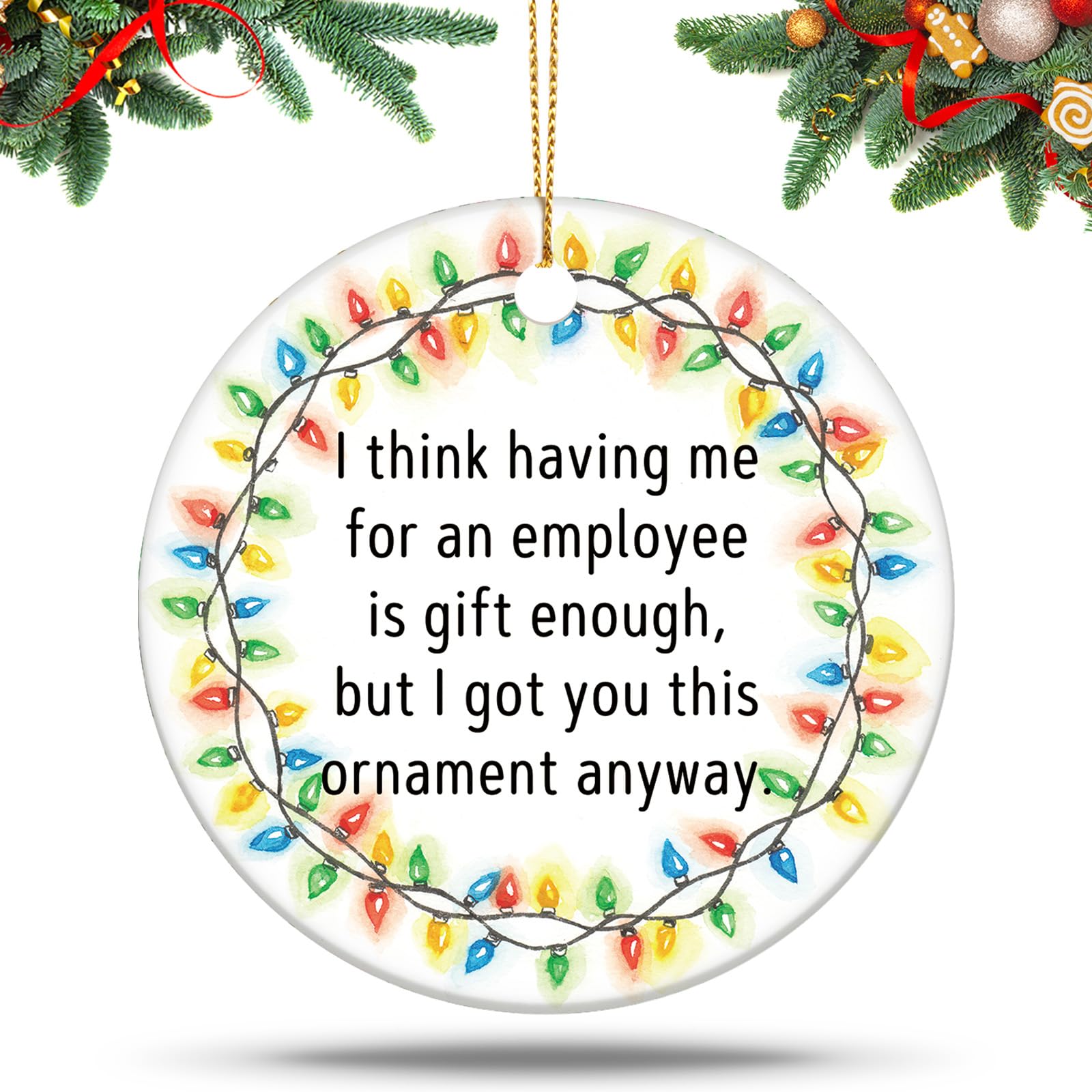 Amazon.com: Suzile Christmas Ornament Boss Gift for Women Men Having Me ...