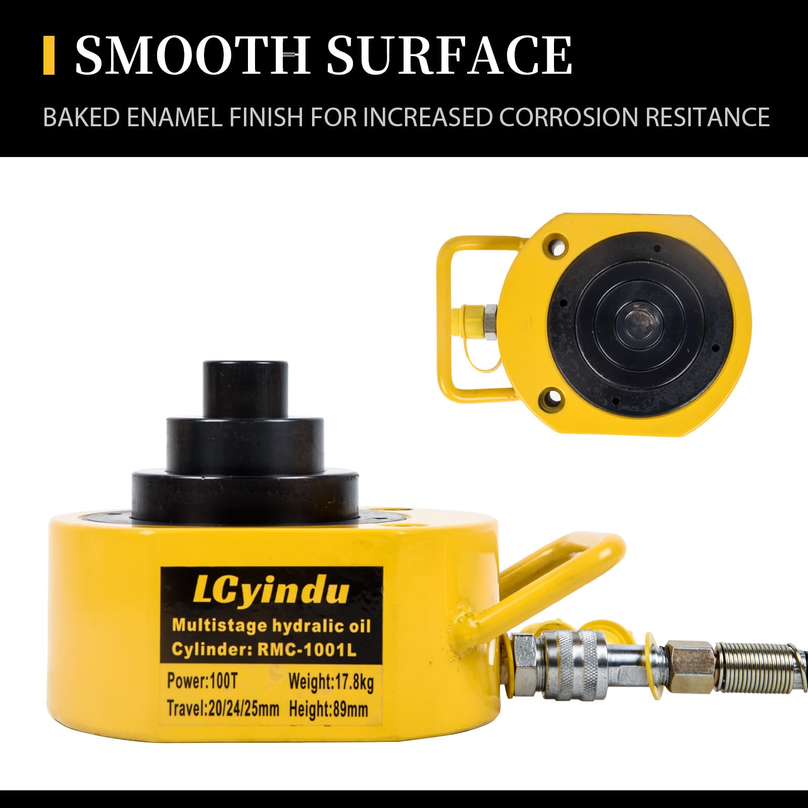 Snapklik.com : 100T Multi Section Stroke Hydraulic Ram Cylinder Jack 2. ...