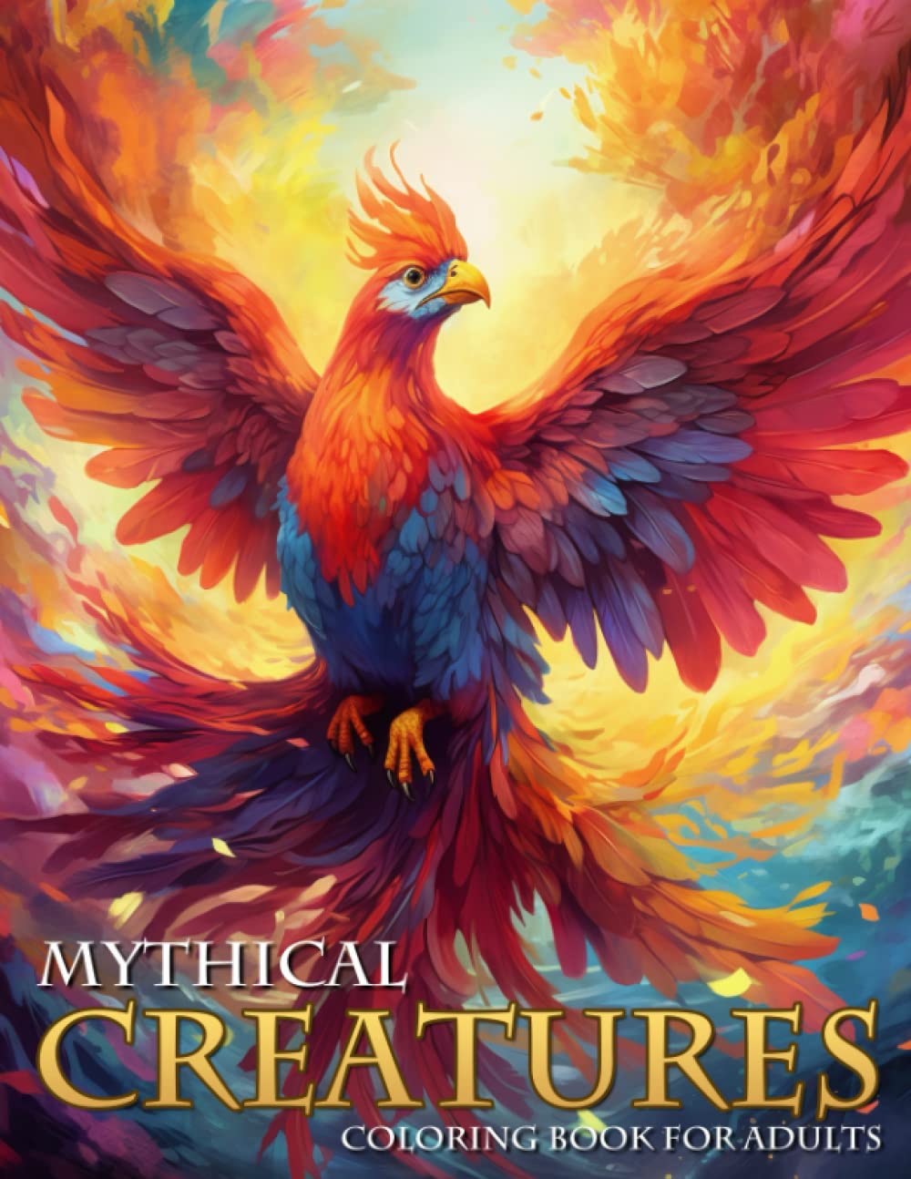 Mythical Creatures Coloring Book for Adults: Legendary and Fantasy Creatures Around The World ...