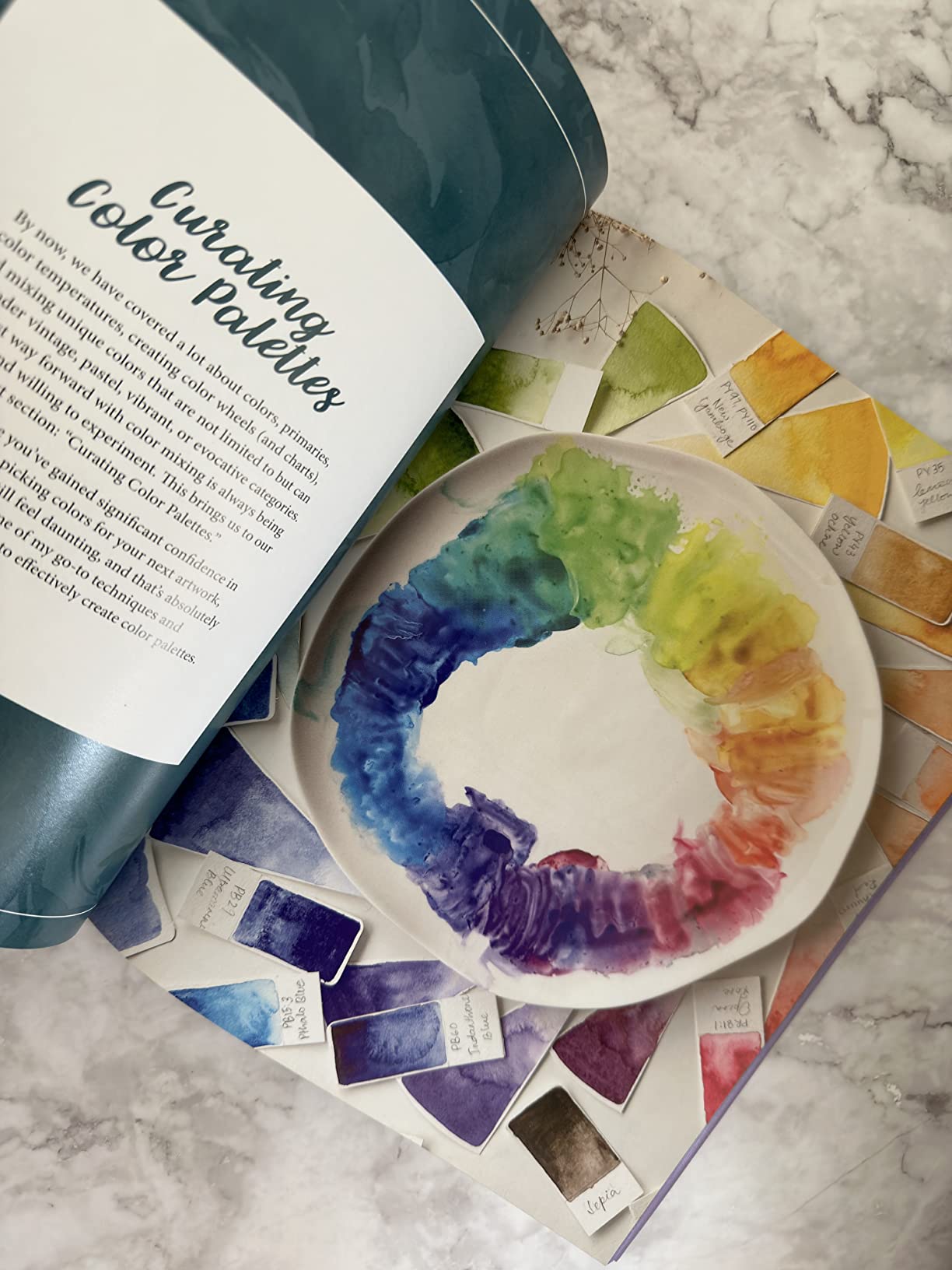 Buy Contemporary Color Theory: Watercolor Flowers: A Modern Exploration ...