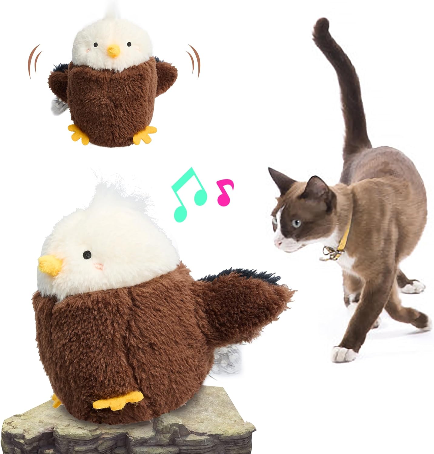 Amazon.com : MAILCAT Cat Toys Intelligent Flapping Eaglet, Interactive ...