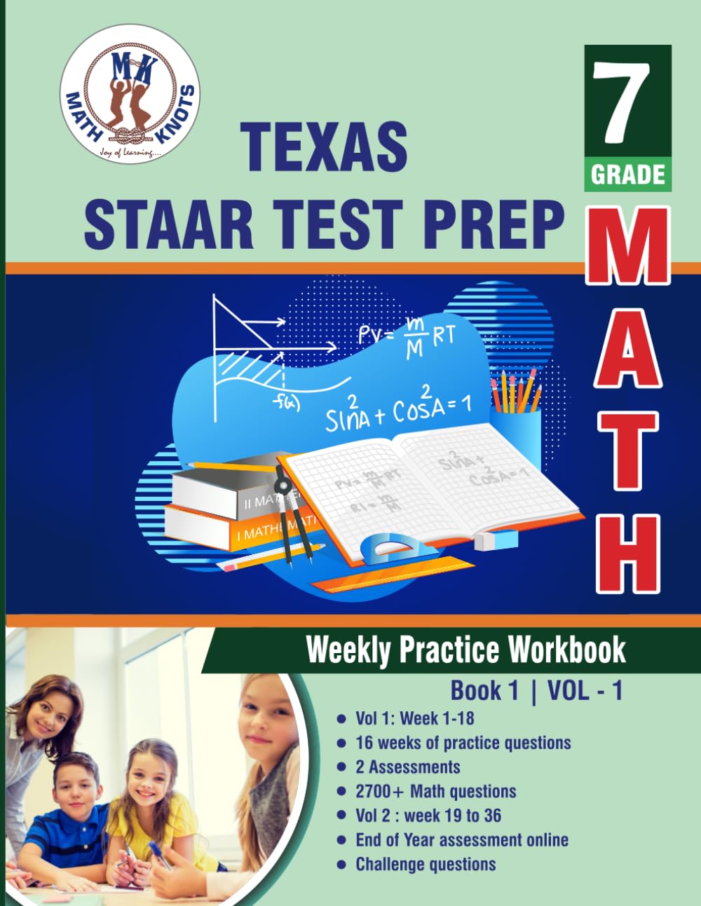 Texas State (STAAR) Test Prep : 7th Grade Math : Weekly Practice ...