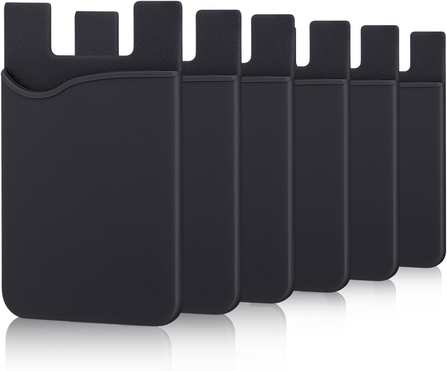 Amazon.com: Adhesive Card Holder, 6 Pack Silicone Credit Card Holder ...