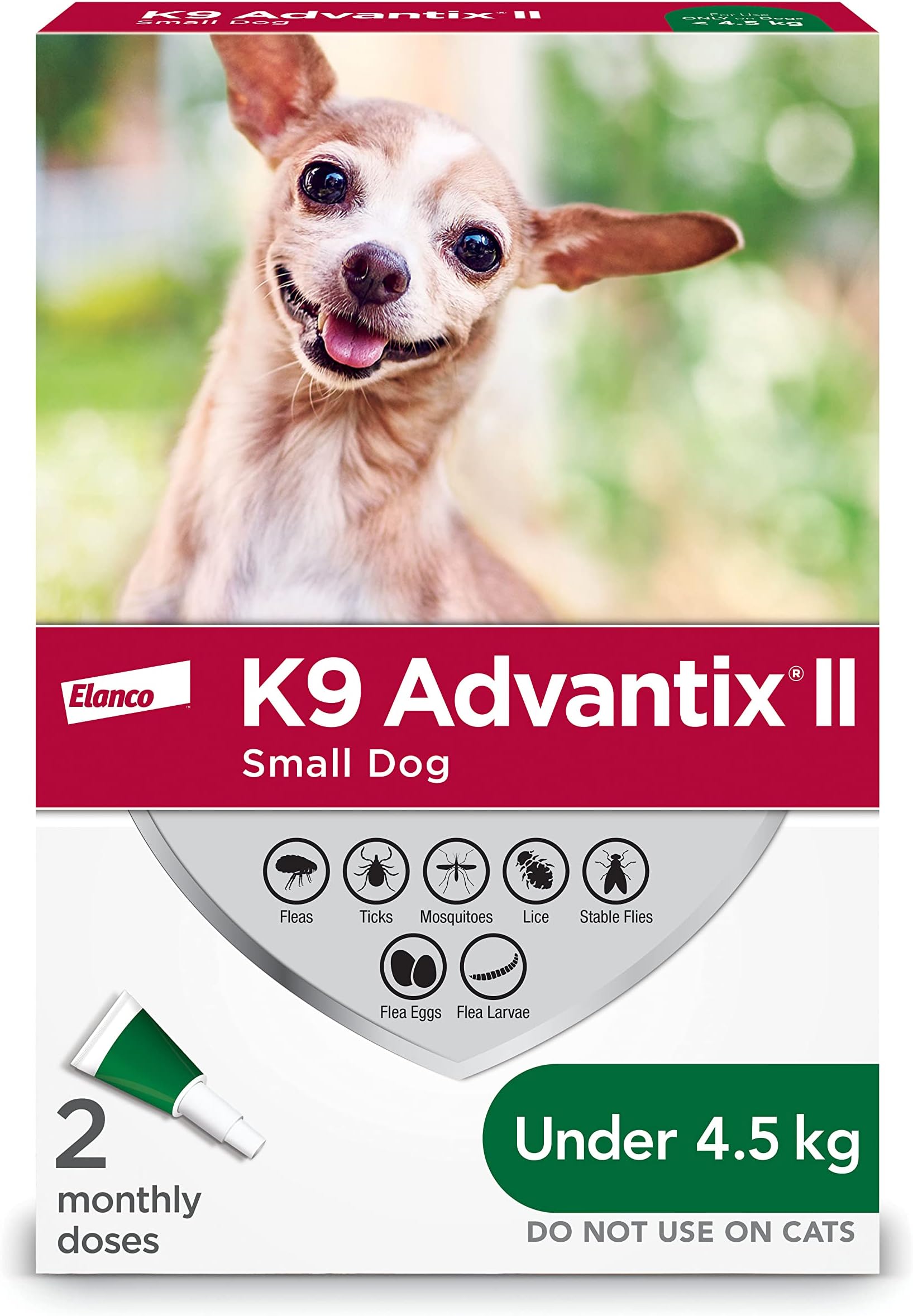 K9 Advantix II Flea and Tick Protection for Small Dogs weighing less ...