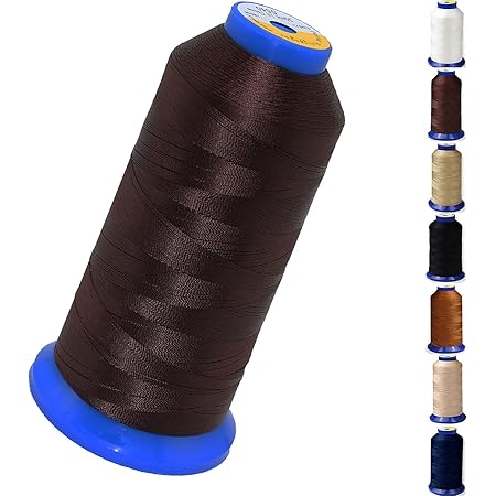 Amazon.com: Mandala Crafts Tex 70 Bonded Nylon Thread for Sewing - 1500 ...