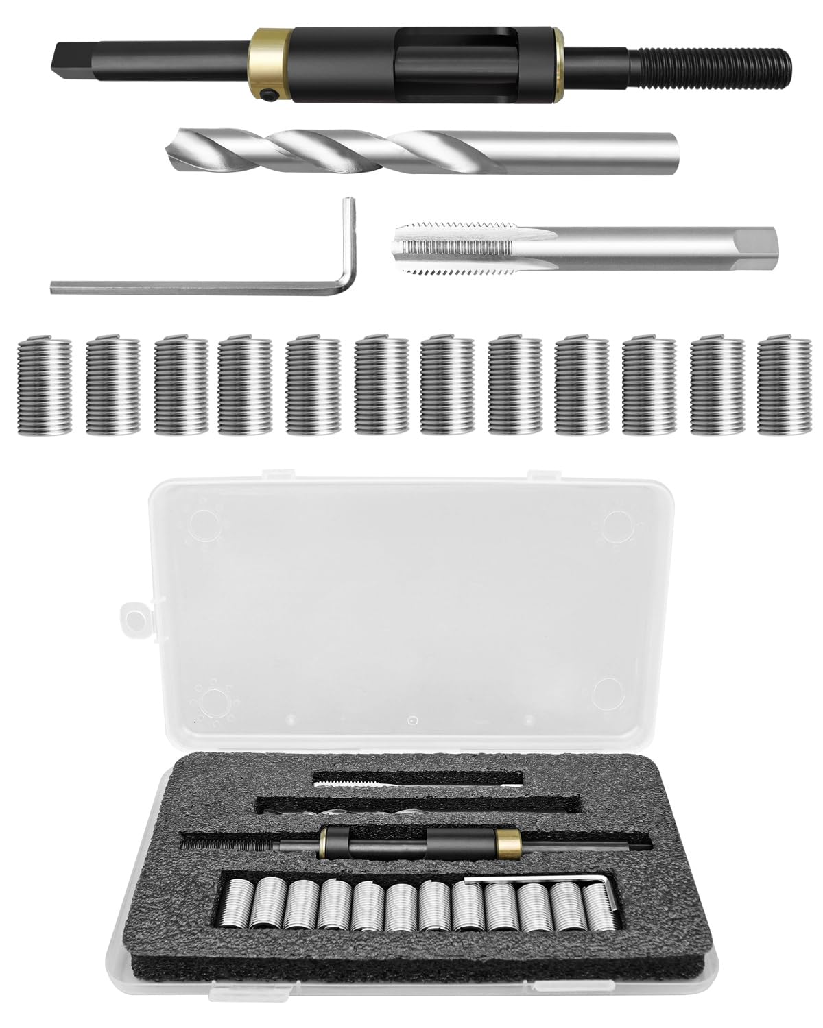 Amazon.com: Vaticas M11 x 1.5 Helicoil Kit 35119S Metric Head Bolt ...