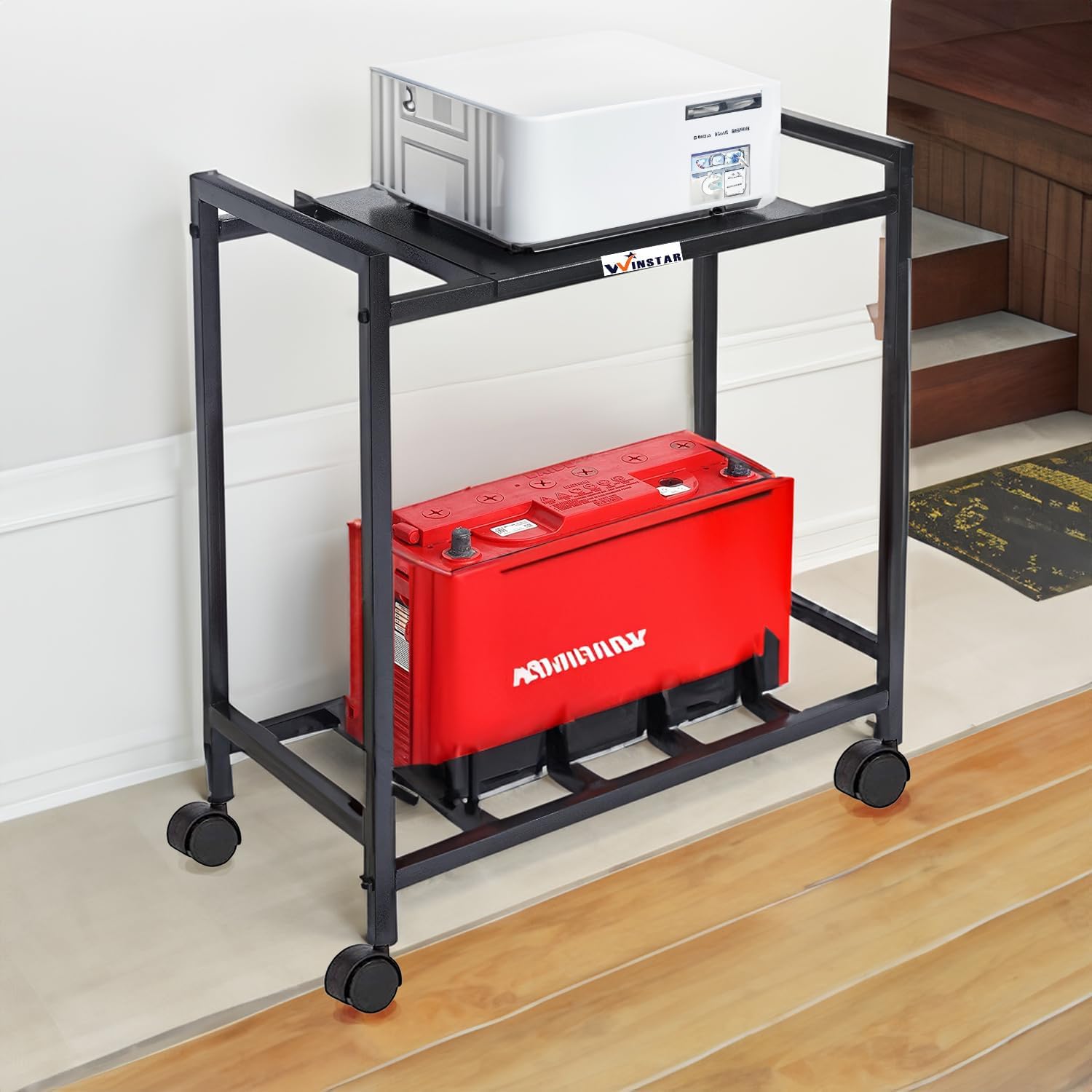 NEO STAR NEOSTAR Super Single Battery Metal Inverter Trolley/Stand with ...