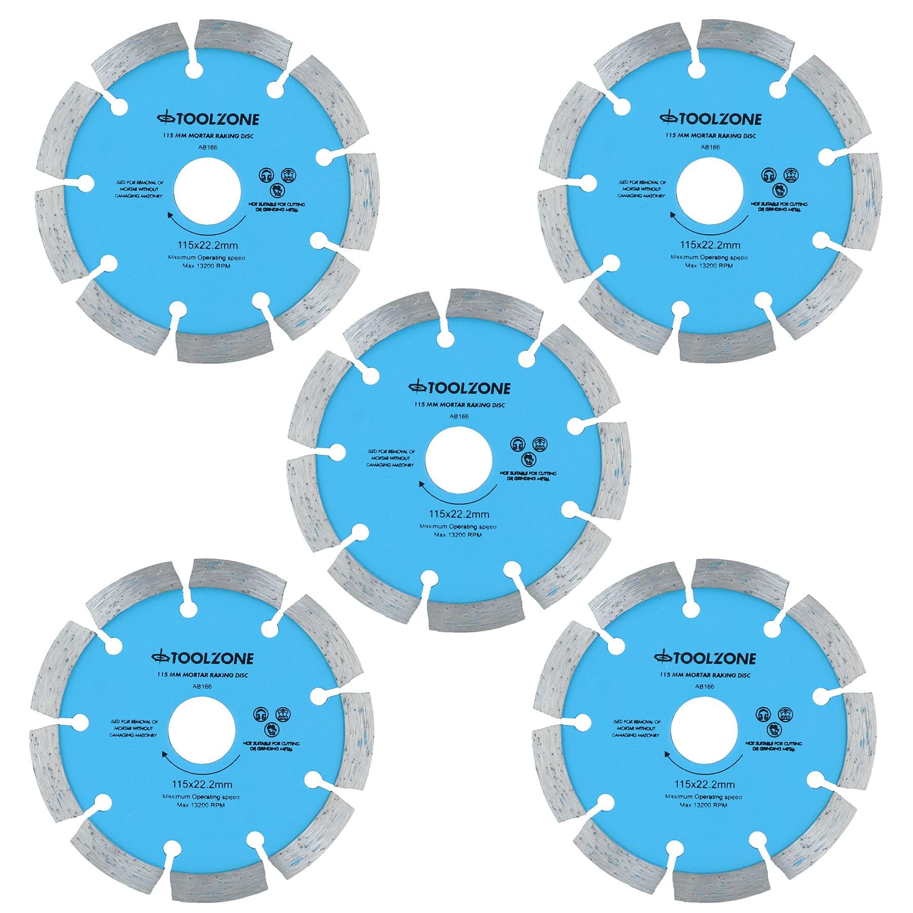 115mm x 8mm Mortar Raking Diamond Pointing Disc Blade Masonry 4-1/2 ...