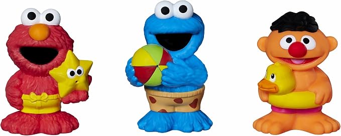 Amazon.com: Sesame Street Bath Squirters, Bath Toys featuring Elmo ...