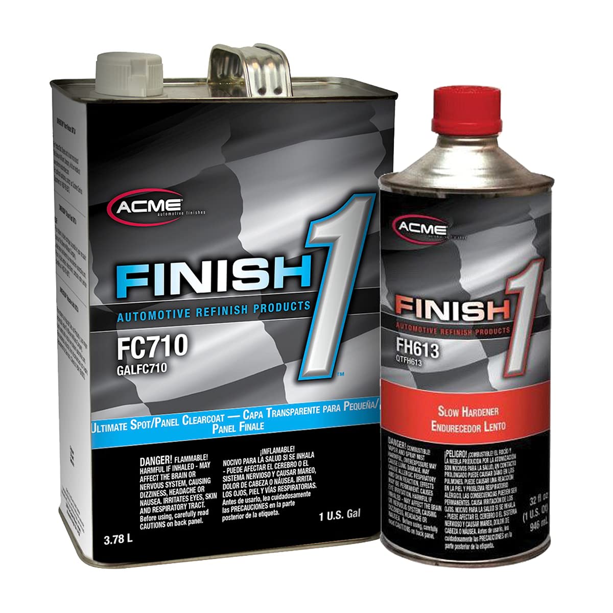 Amazon.com: acme Finish 1 Ultimate VOC Spot/Panel Gloss Clearcoat Kit ...