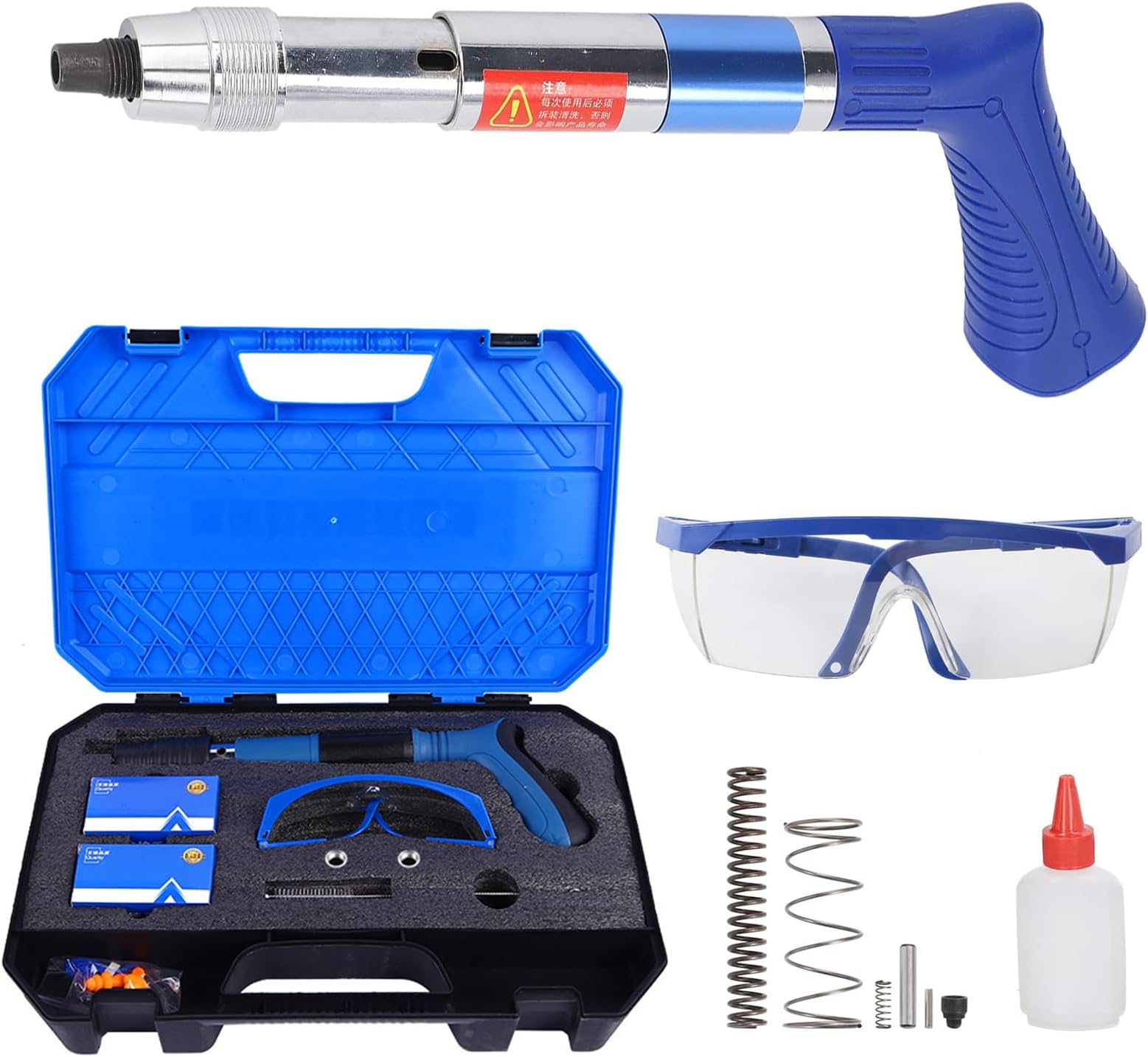 Mini Manual Nail Gun 5 Gears Power Adjustable Wall Fastener Nailer Tool ...